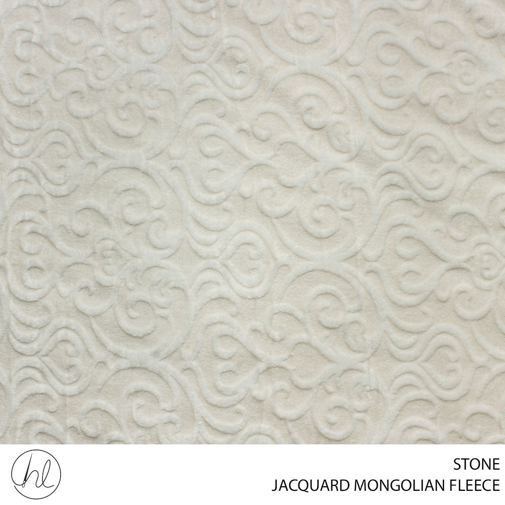 MONGOLIAN FLEECE JACQUARD STONE ROLL ROLL 001 – Habby And Lace