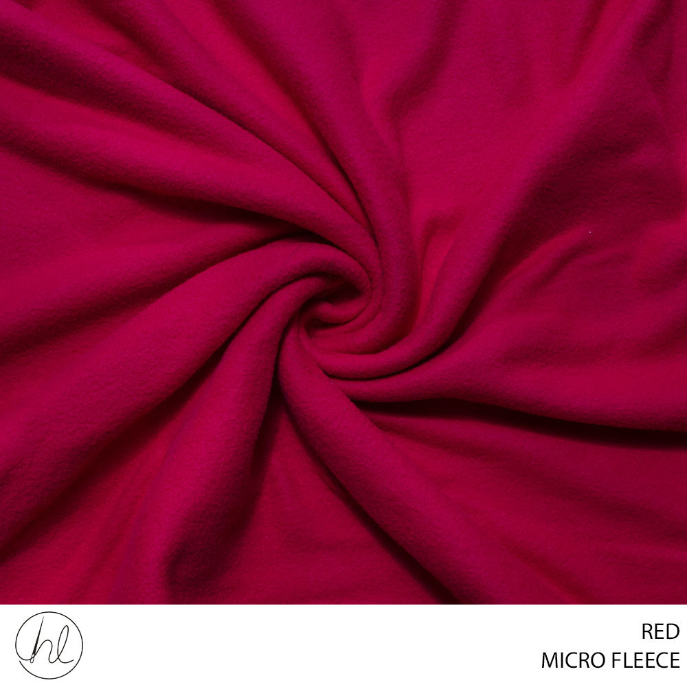 MICRO FLEECE FABRIC RED ROLL ROLL 001 – Habby And Lace