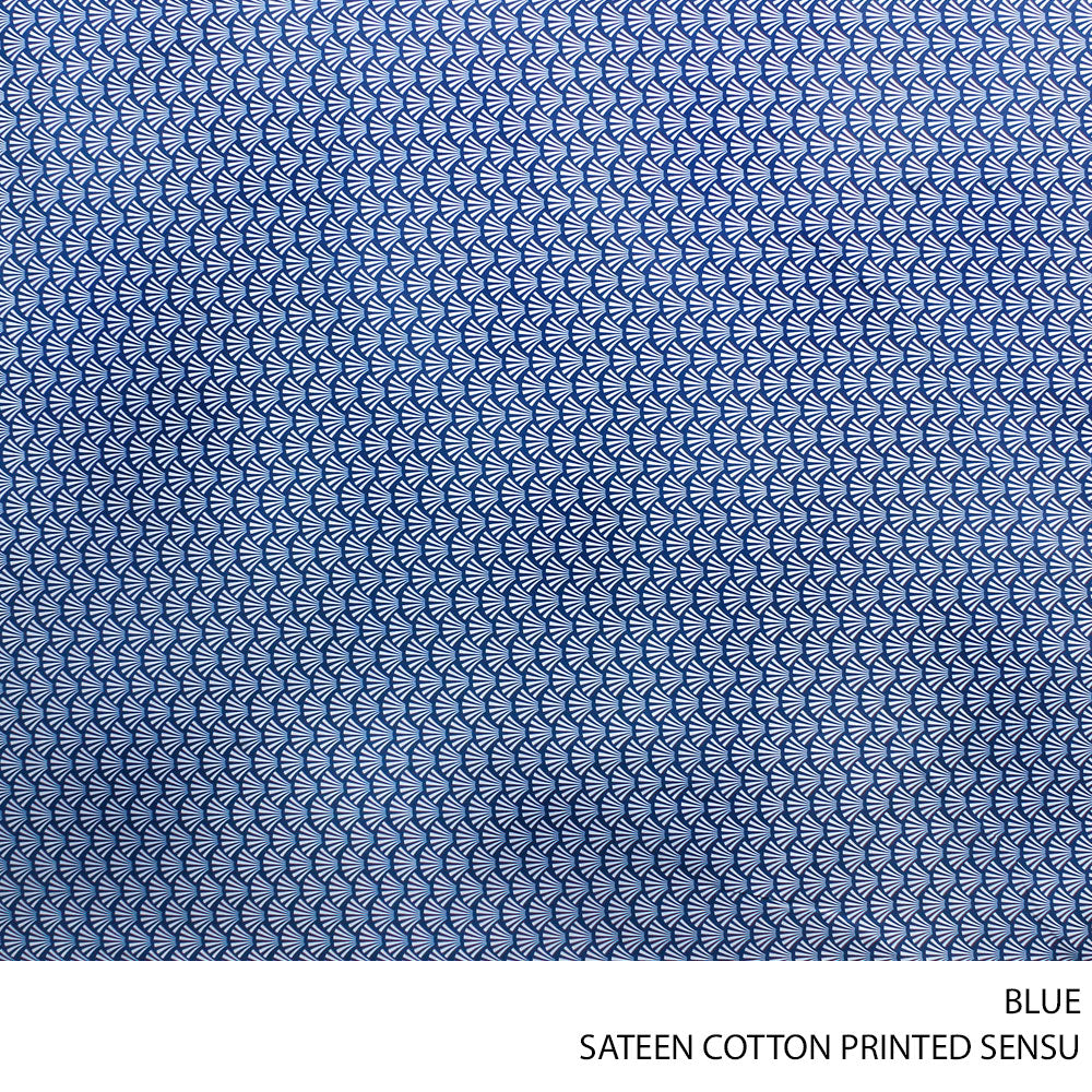 SATEEN COTTON PRT SENSU FABRIC BLUE ROLL ROLL 001 – Habby And Lace