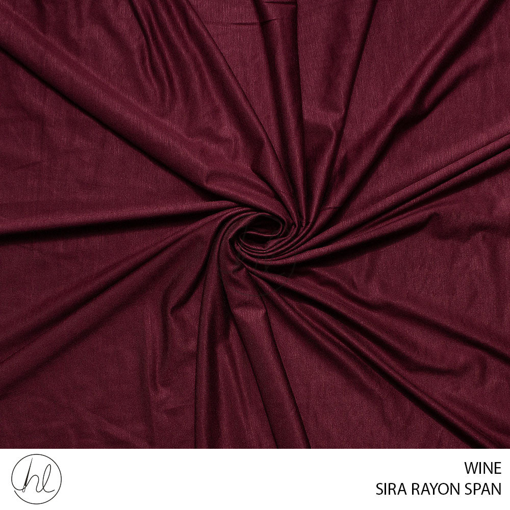 SIRA RAYON SPAN 51 WINE 150CM PER M – Habby And Lace