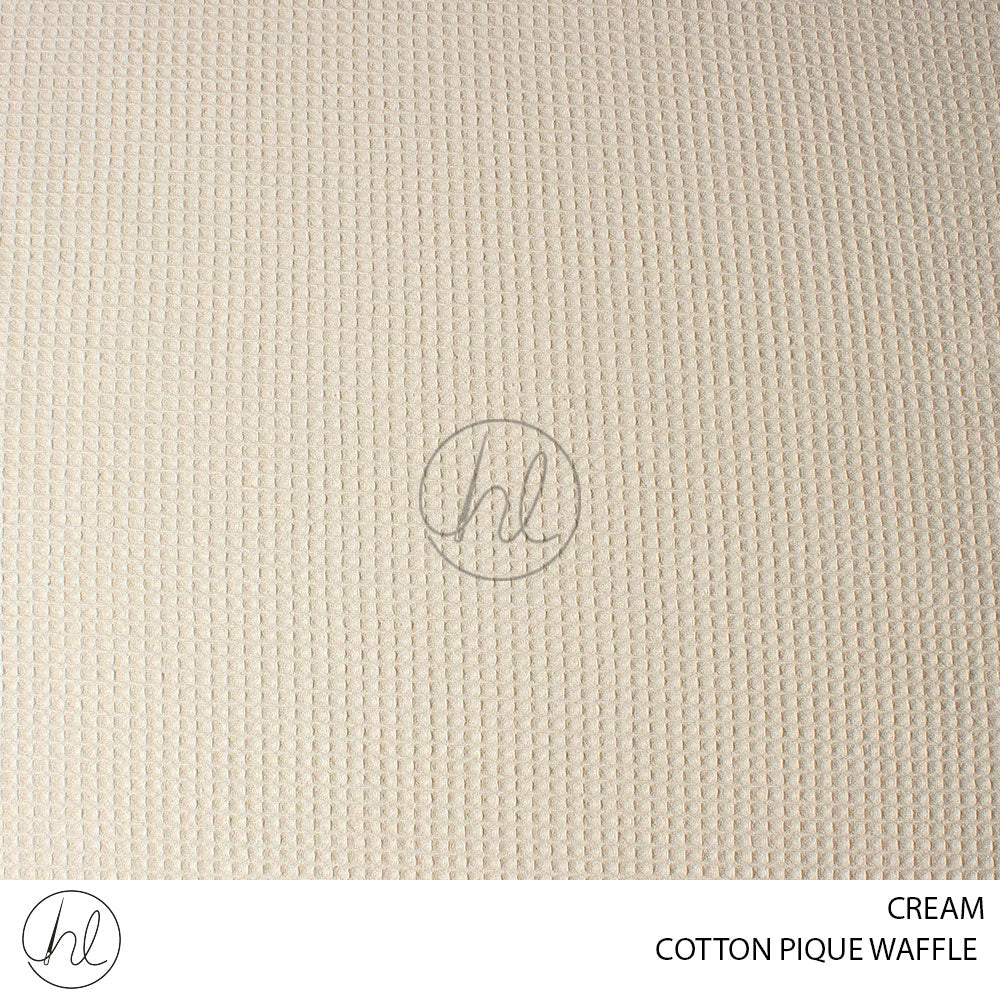 COTTON PIQUE WAFFLE 240CM CREAM ROLL 001 1 – Habby And Lace