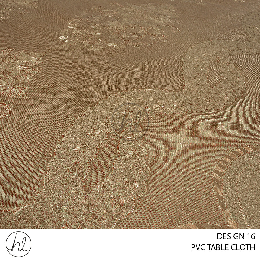PVC TABLE CLOTH 4645 (DESIGN 16) (BRONZE) (140CM WIDE) PER M – Habby ...