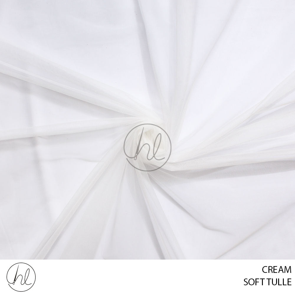SOFT TULLE (781) CREAM (150CM) PER M – Habby And Lace