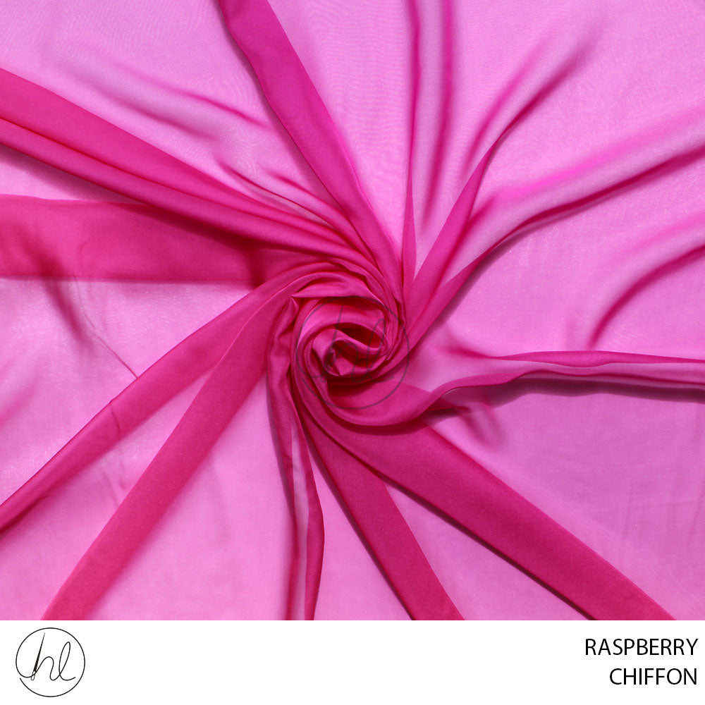 CHIFFON (51) RASPBERRY(150CM) PER M – Habby And Lace