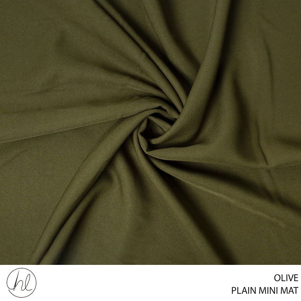 MINI MAT PLAIN FABRIC OLIVE 150CM – Habby And Lace