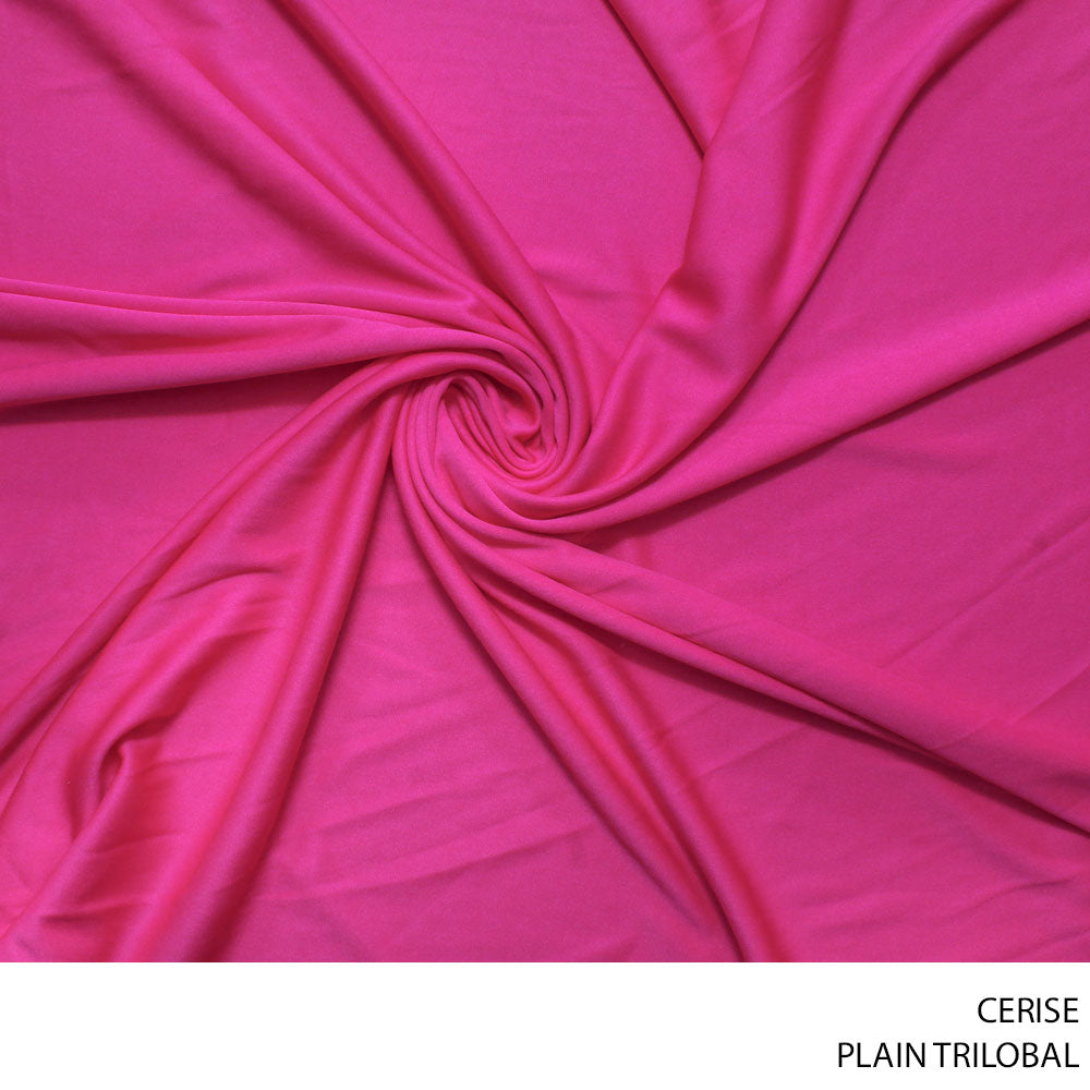 PLAIN TRILOBAL 781 CERISE 150CM PER M – Habby And Lace