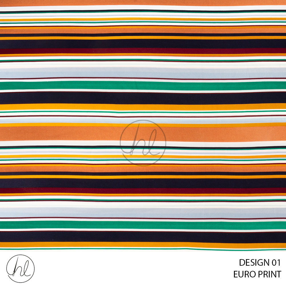 Euro Print 51 Multi Design 01 150cm Per M – Habby And Lace