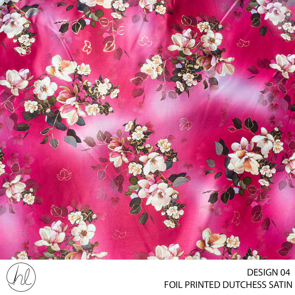 DUTCHESS DIGITAL FOIL 150CM FUCHSIA ROLL ROLL 001 – Habby And Lace