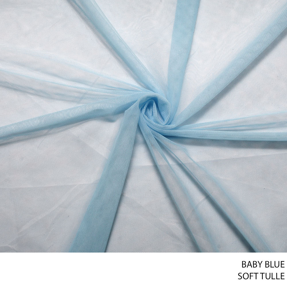 SOFT TULLE 781 BABY BLUE 150CM PER M – Habby And Lace