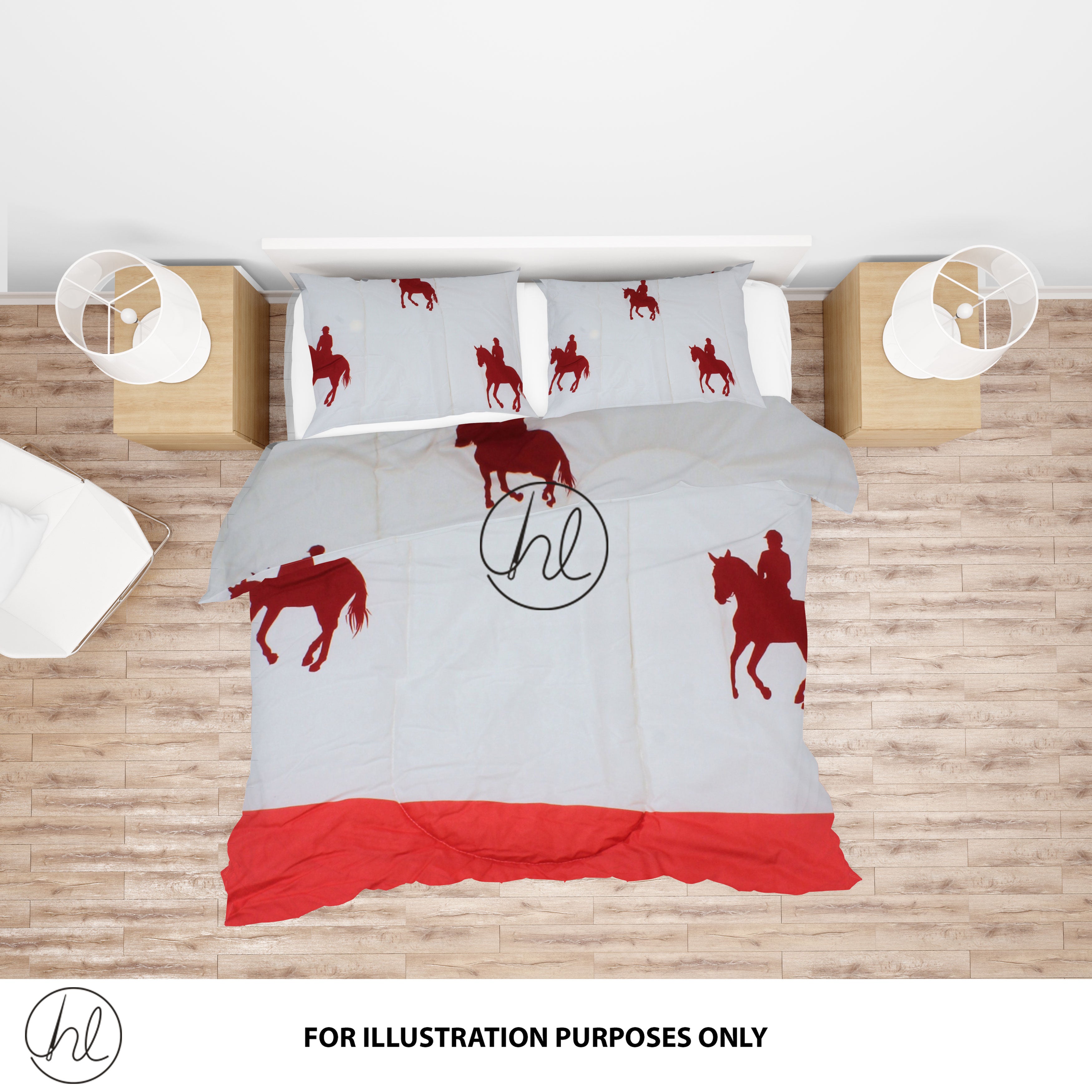 COMFORTER POLO RED QUEEN 1 – Habby And Lace