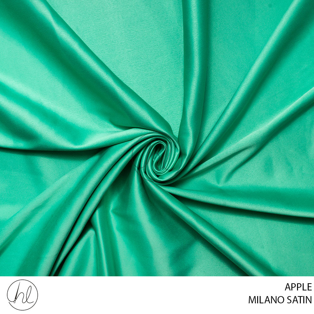 Milano Satin 781 Apple 150cm Per M – Habby And Lace