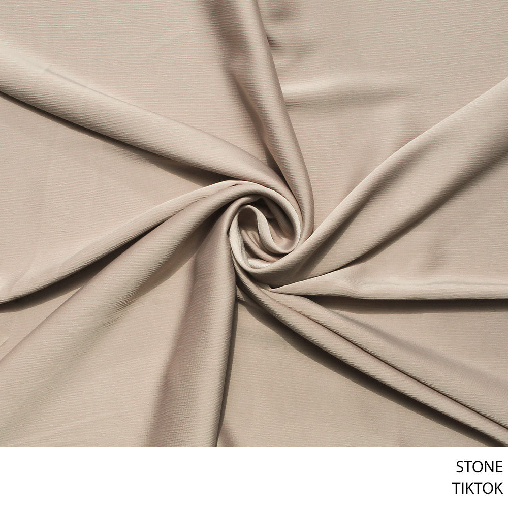 TIKTOK PLAIN FABRIC 150CM STONE ROLL ROLL 001 – Habby And Lace