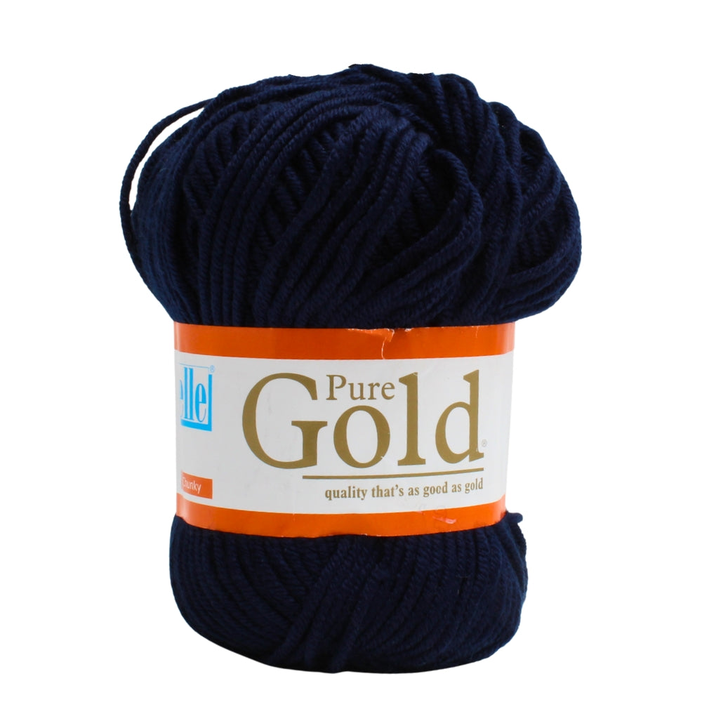 PURE GOLD CHUNKY 100G NAVY – Habby And Lace