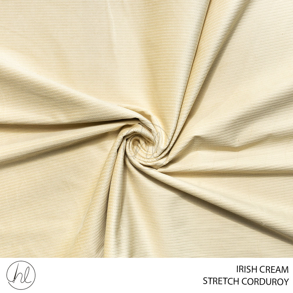STRETCH CORDUROY 51 IRISH CREAM 150CM PER M – Habby And Lace
