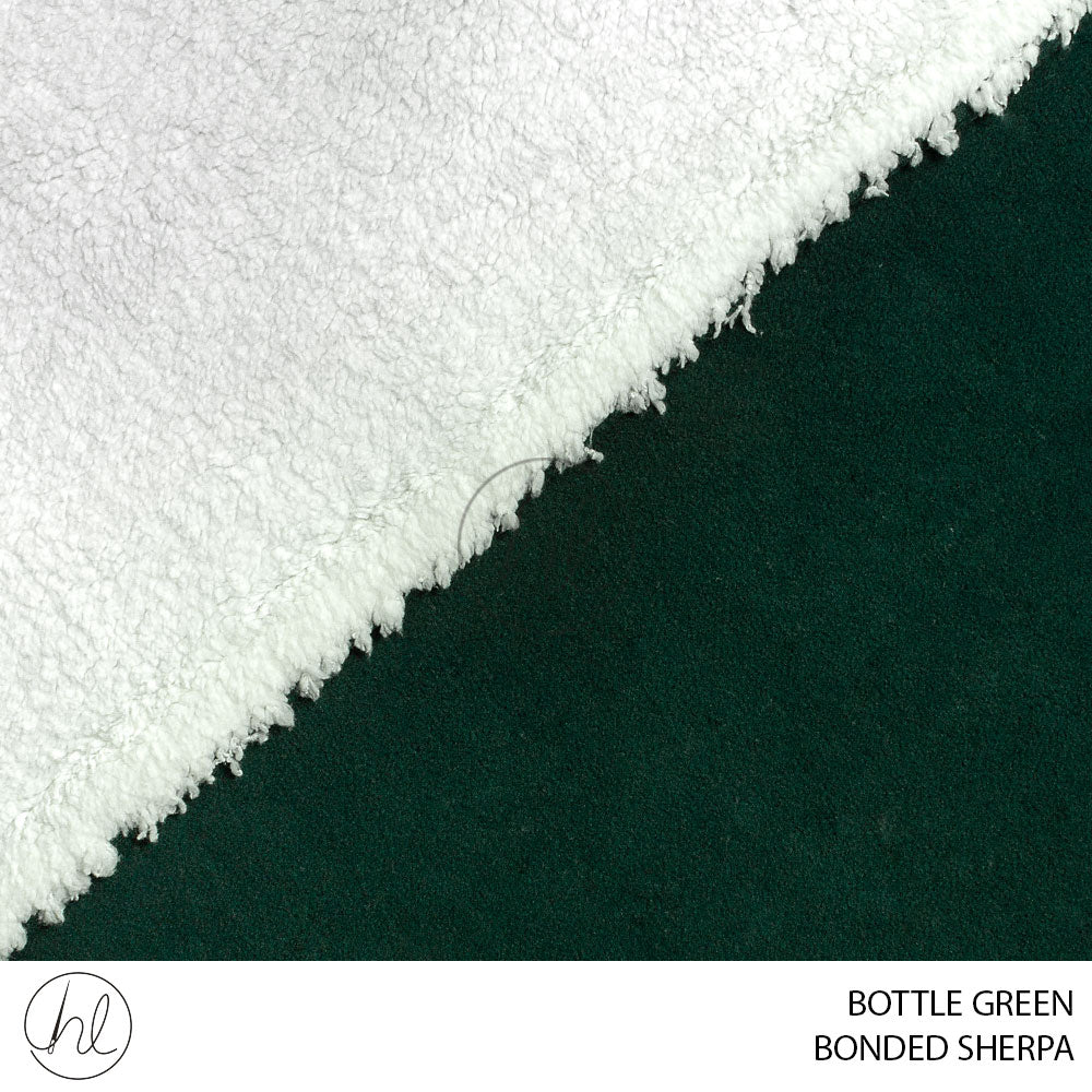 BONDED SHERPA (781) BOTLLE GREEN (150CM) PER M – Habby And Lace
