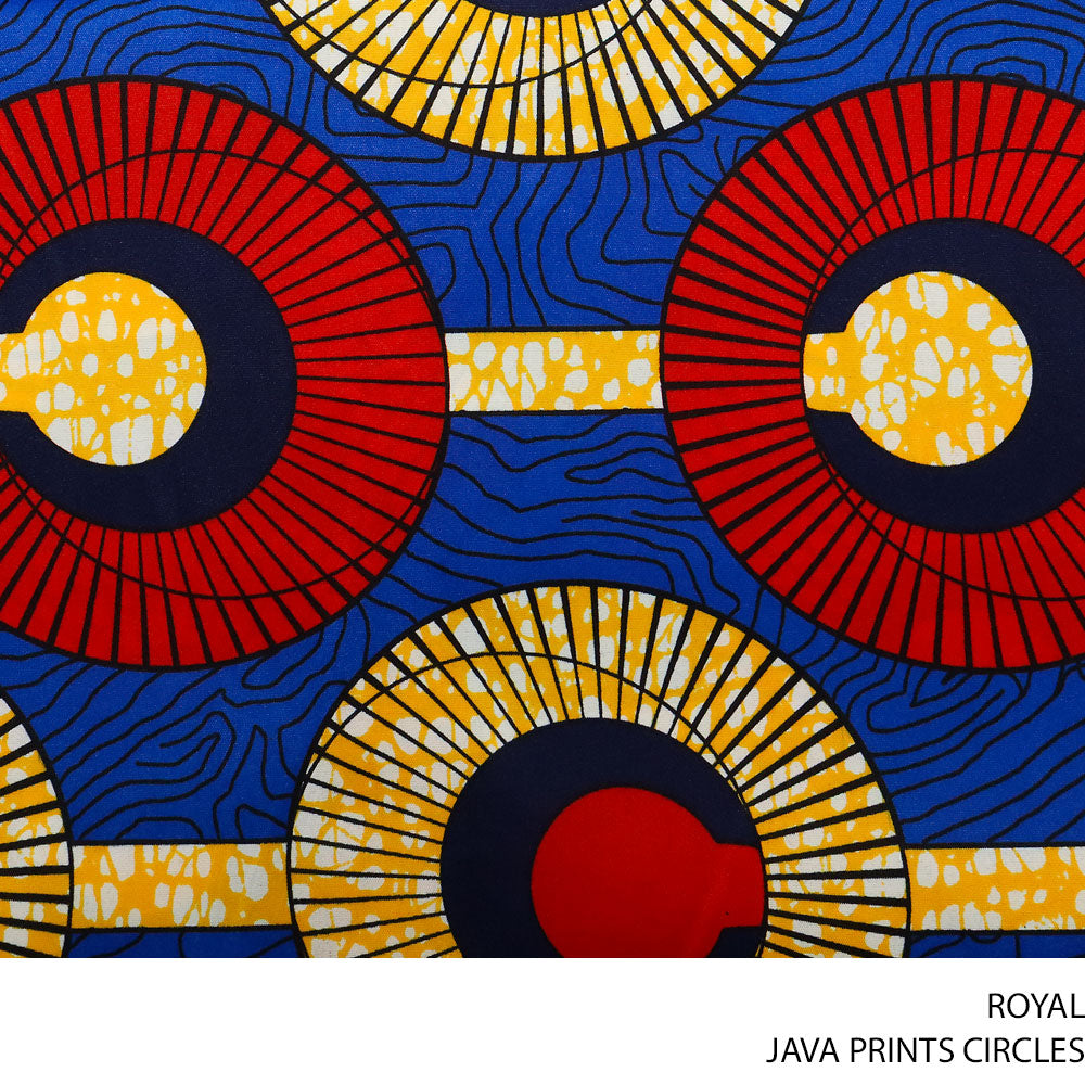 JAVA PRINTS CIRCLES 115CM ROYAL – Habby And Lace