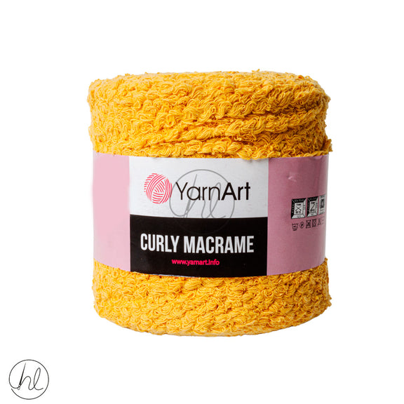 YARN ART CURLY MACRAME (500G) (YELLOW) – Habby And Lace