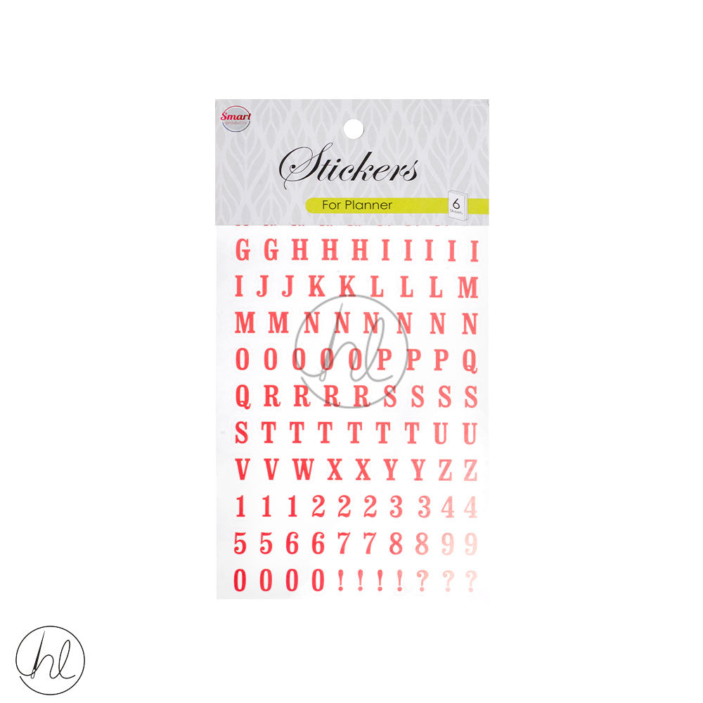 STICKERS PLANNER NUMBERS 6 SHEETS 26006 – Habby And Lace