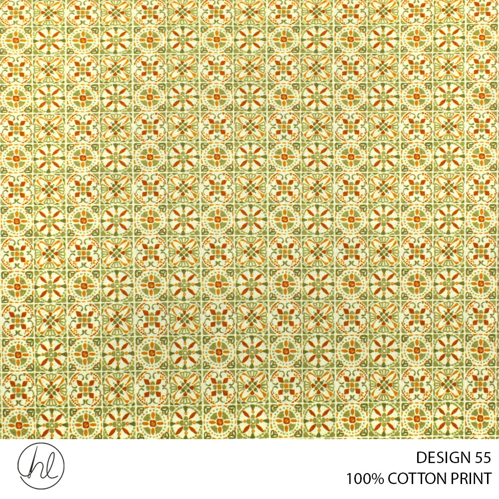 100% COTTON PRINT DESIGN 55 150CM WIDE PER M – Habby And Lace