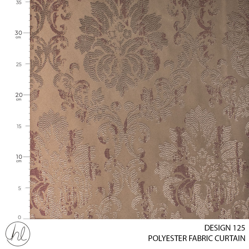 POLYESTER FABRIC DESIGN 128 MAROON 280CM PER M – Habby And Lace