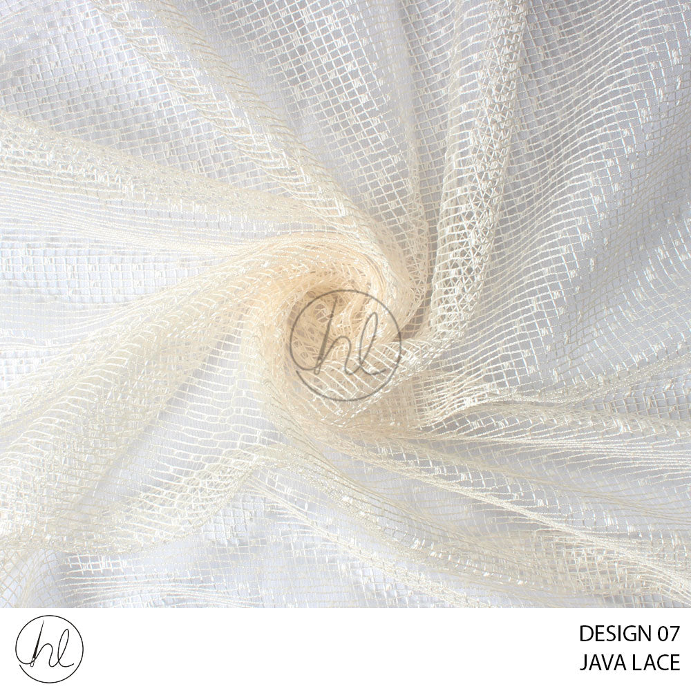 JAVA LACE DESIGN 07 PEACH 280CM PER M – Habby And Lace