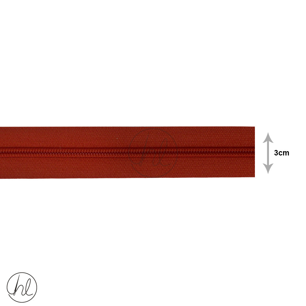 NYLON ZIPS PER METER TYPE 5 DARK ORANGE – Habby And Lace