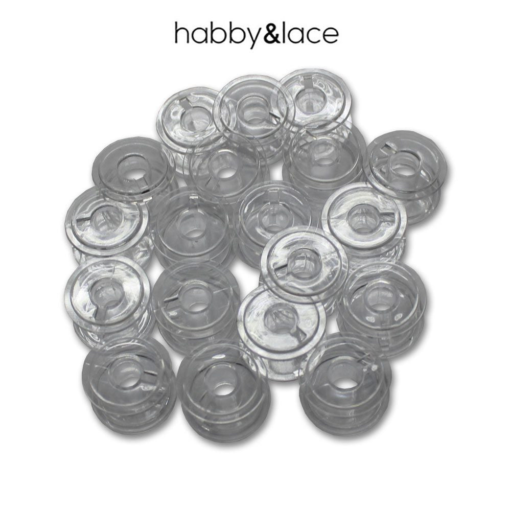FLAT PLASTIC BOBBINS 20 PER PACK – Habby And Lace