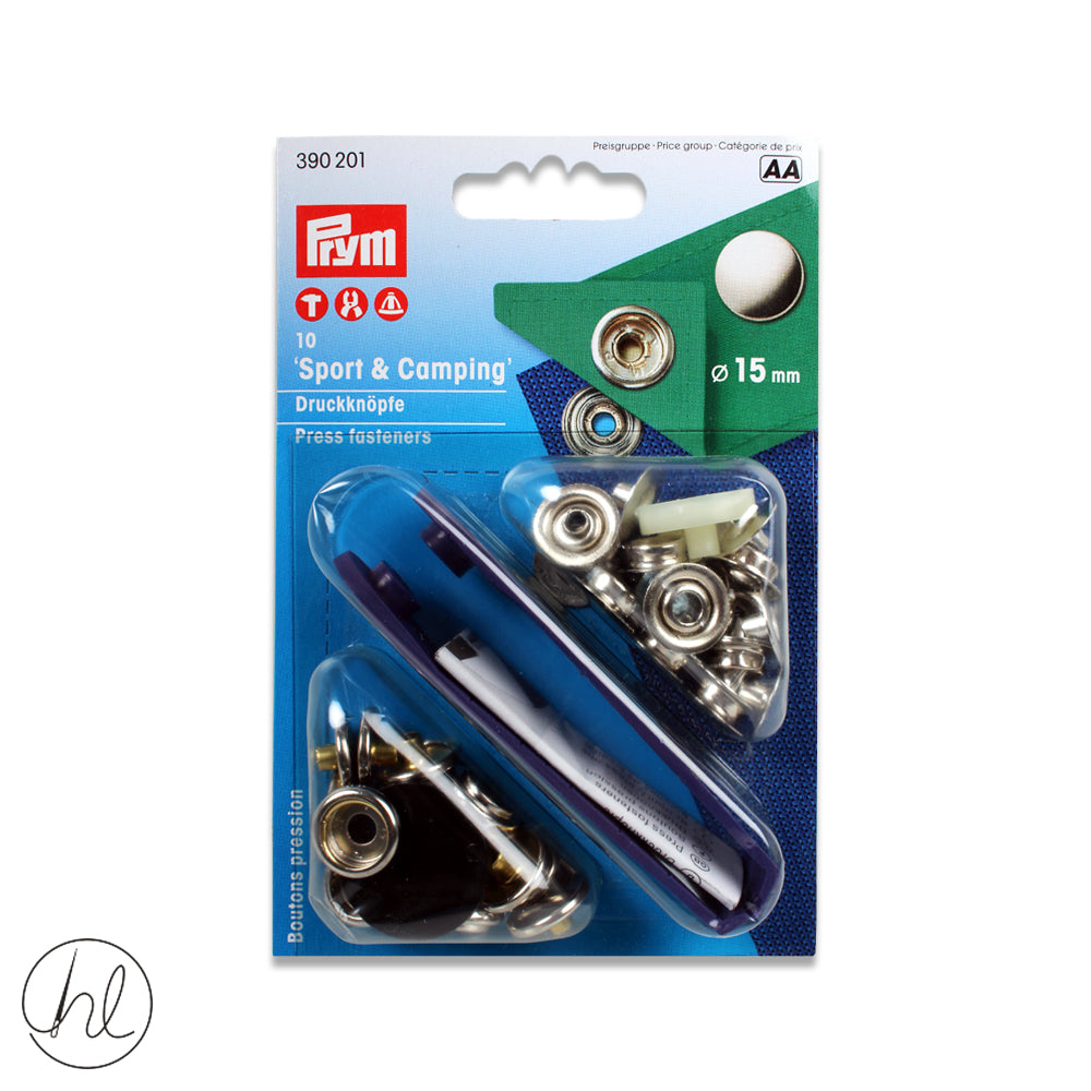 10 SPORT AND CAMPING PRESS FASTENERS 15MM – Habby And Lace